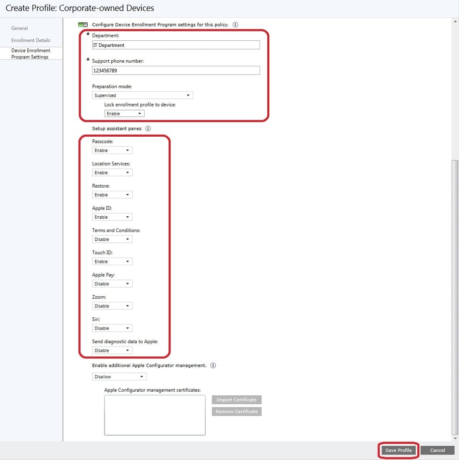 Configure integration between Apple DEP and Microsoft Intune